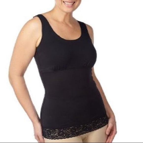 SPANX | Tops | Spanx Hide Sleek Black Tank | Poshmark